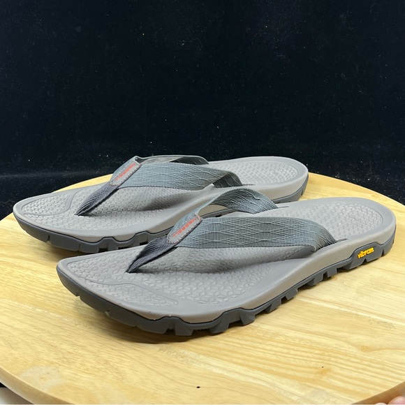 Merrell | Shoes | Merrell Sandals Mens Size Gray Flip Flop Slides ...